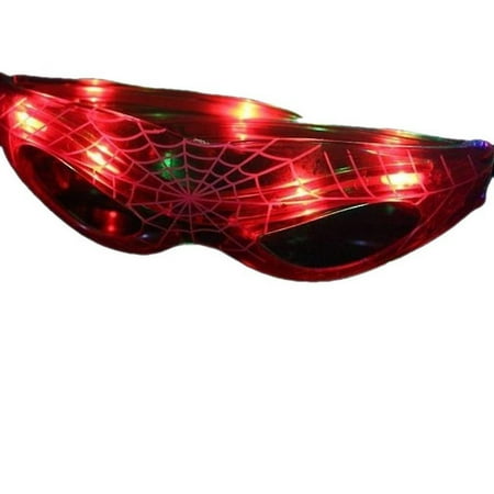 Led Spider Man Glasses Luminous Light Up Eyeglasses For Adult Cosplay ...