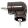 Urbanest Hinged Elbow Connector for Corner Rod, Bronze, 1 1/8 ...
