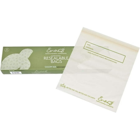 100% Compostable Food Storage Bags [Gallon 50 Pack] Eco-Friendly ...