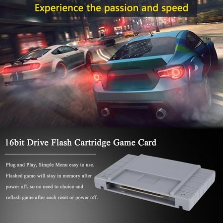 Classic Vintage 16-bit Super Flash Game Drive Flash Cartridge TV Video ...