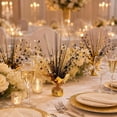 12 Pcs Black and Gold Metallic Foil Spray Table Centerpieces, Gold Star ...