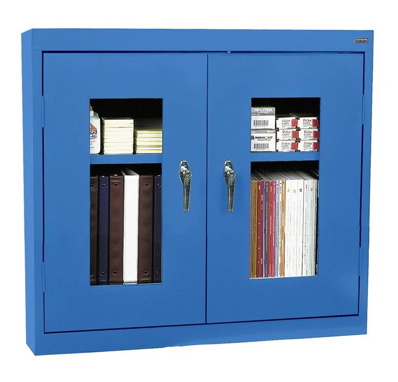 See-Thru Clearview Wall Cabinet w Adjustable Shelves (Small - Blue ...