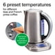 Hamilton Beach Professional Electric Kettle, 1.7 Liter, Stainless Steel ...