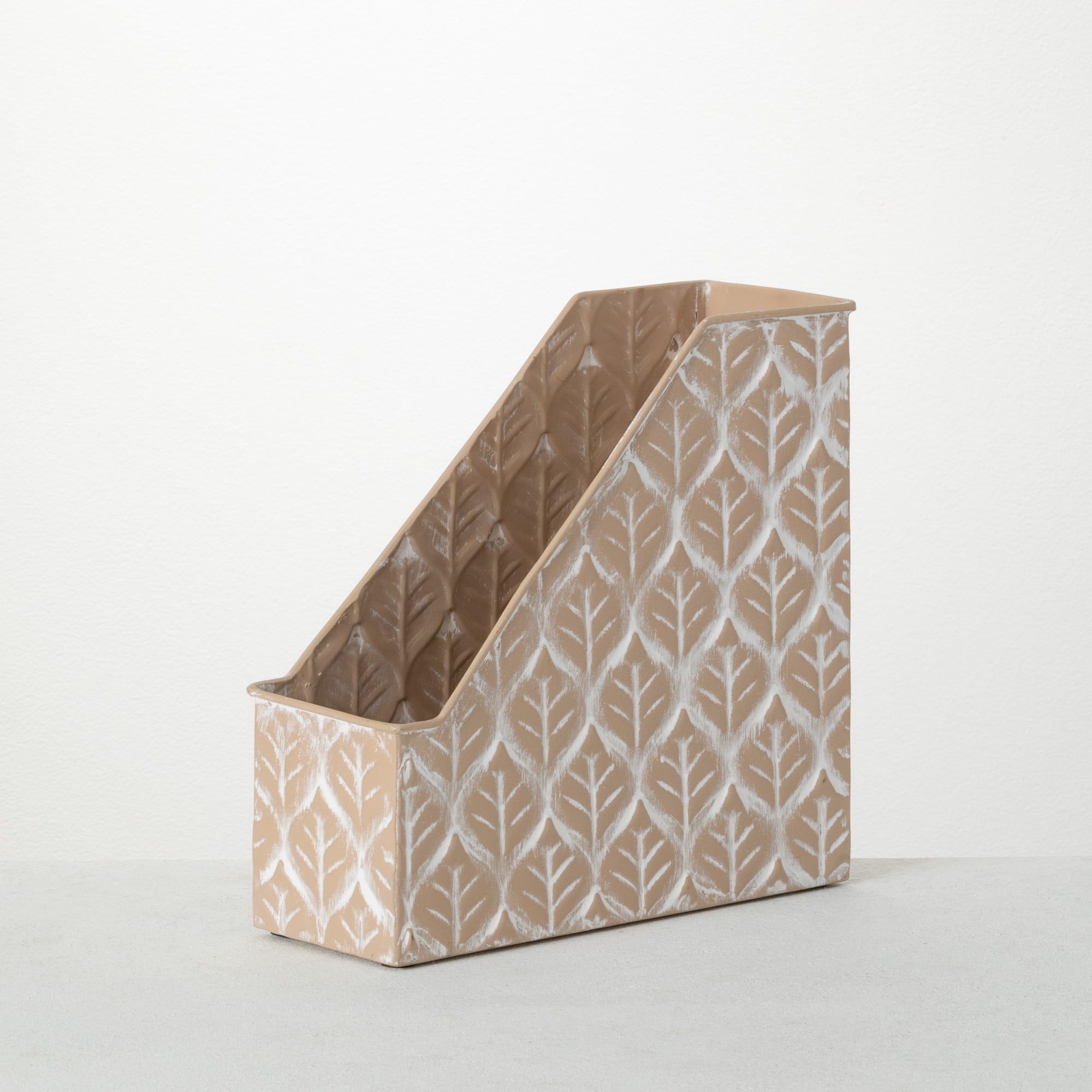 Sullivans Embossed Metal Upright Single File Holder 10.25"H Brown ...