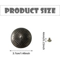 10 Pcs Sunflower Decorative Buckle Conchos Screw Back Metal Sunflower ...