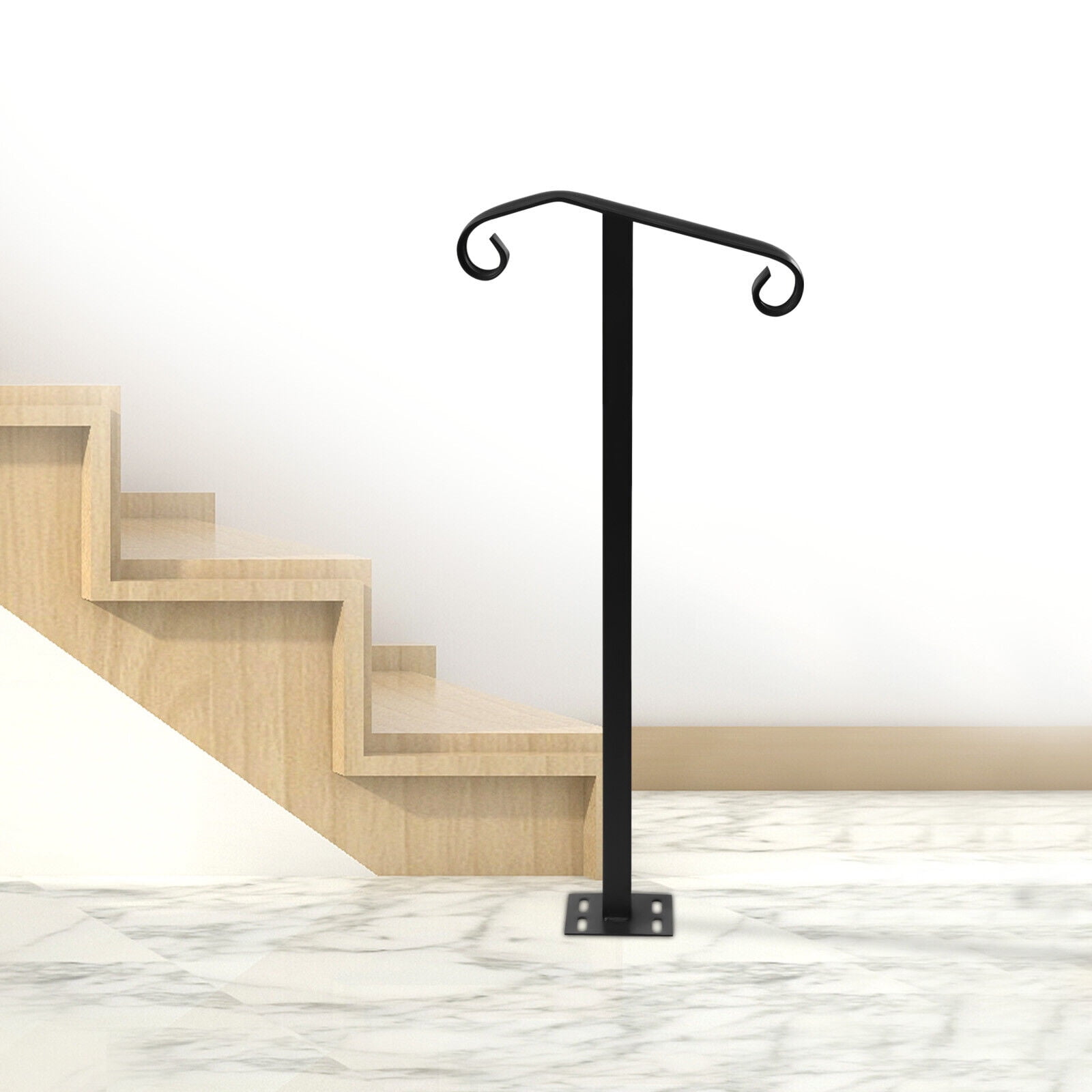 Handrail for Outdoor Steps Garage Railing Stair Handrail Garden Garage ...