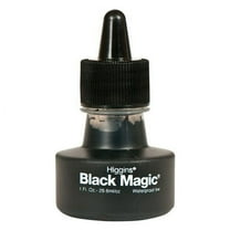 Chartpak Higgins Black Magic Waterproof Ink, Semi-Flat Black, 1 oz, Use ...