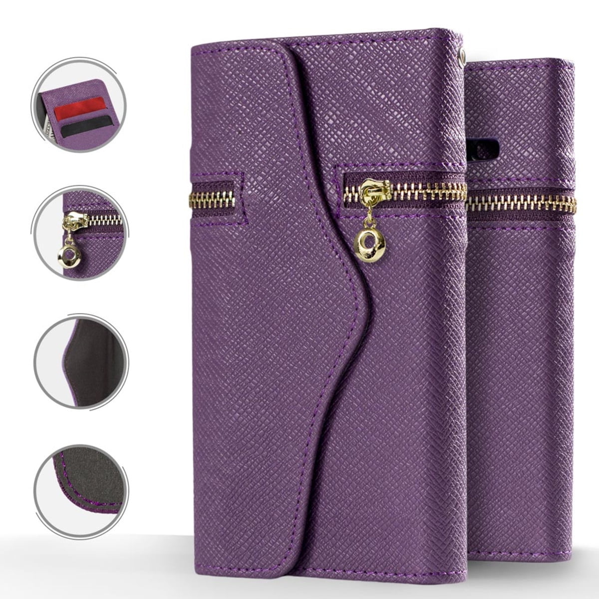 Zizo Zipper Wallet Case for Apple iPhone 8 Plus and iPhone 7 Plus ...