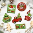 7 Pcs Merry Christmas Tiered Tray Decor, Red Green Xmas Truck Stink ...
