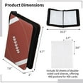 400 Pockets Trading Card Holder, Waterproof Leather Football Card ...