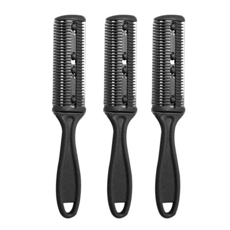 3Pcs Razor Comb Hair Cutter Comb Cutting Scissors Hair Thinning Comb ...