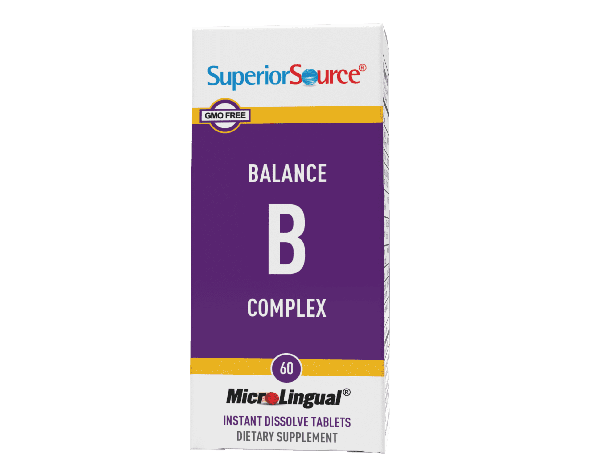Superior Source Balance B Complex, Quick Dissolve Sublingual Tablets, 60 Ct