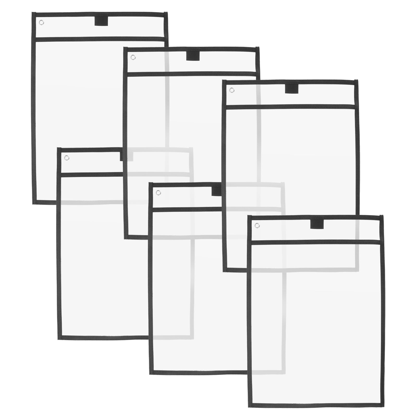 Click here for Festfends 6pcs Dry Erase Pocket Sleeves Black Clea... prices