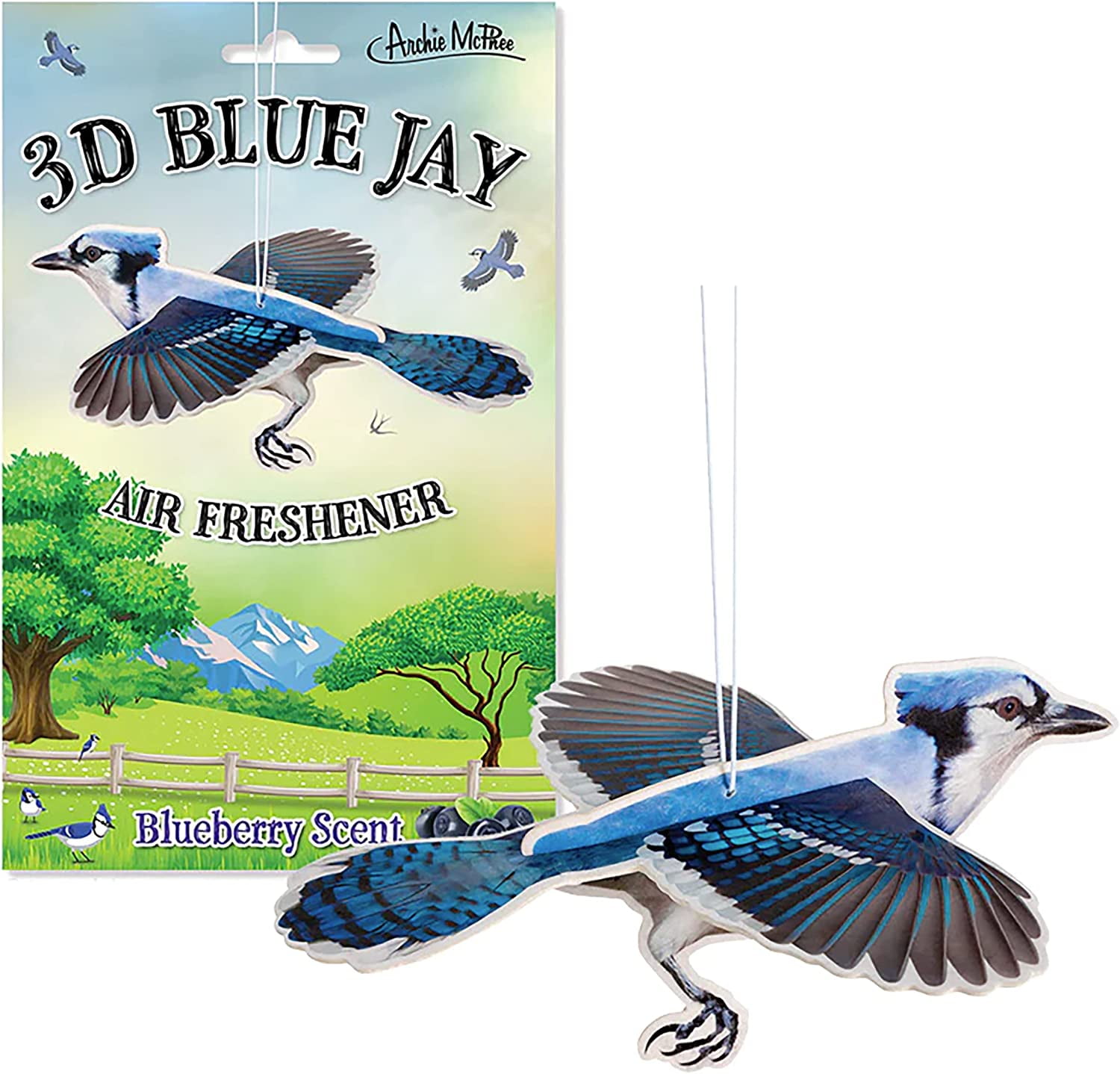 3D BLUE JAY Air Freshener Blueberry Scent - Walmart.com