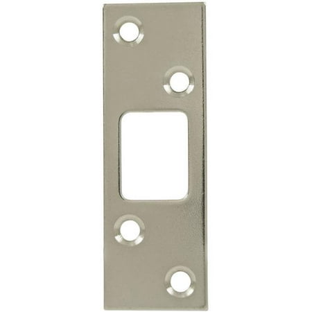 3.62 x 1.25 in. Satin Nickel Deadbolt Strike Plate - Walmart.com