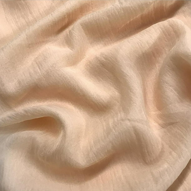 Crushed Crinkle Sheer Voile Fabric 118" Wide Window Curtain Drapery and ...