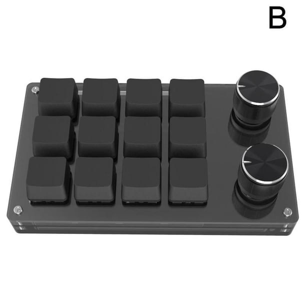 Mini Macro Keyboard Type C Usb Smart Pad RGB Light Programming Shortcut ...