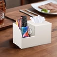 PU Leather Square Tissue Box Cover - Multi-Functional Tissue Box Holder ...