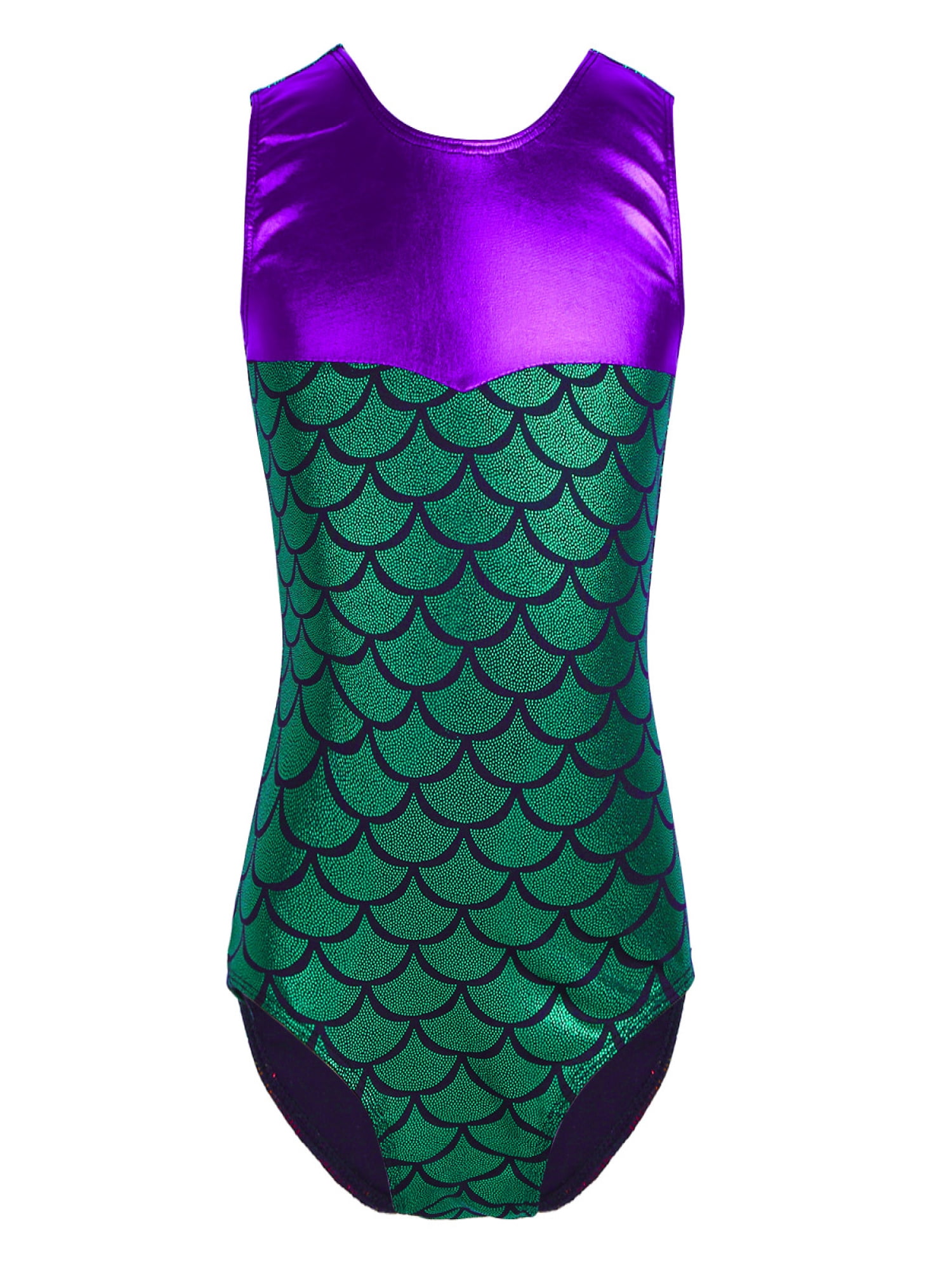 iiniim Girls Kids Swimming Gymnastic Unitard Swimsuit Sleeveless One ...