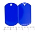 100 pcs Blue Color Stainless Steel Military Spec Dog Tags by OnDepot ...