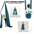 KFFKFF 8.7 Yards Aerial Silk Yoga Swing Set Hammock Trapeze Inversion ...