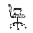 Leejay Retro Milk Cow Print Swivel Office Desk Chairs,Adjustable Task ...