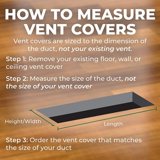 Cast Aluminum Contemporary Vent Covers - Black - Walmart.com