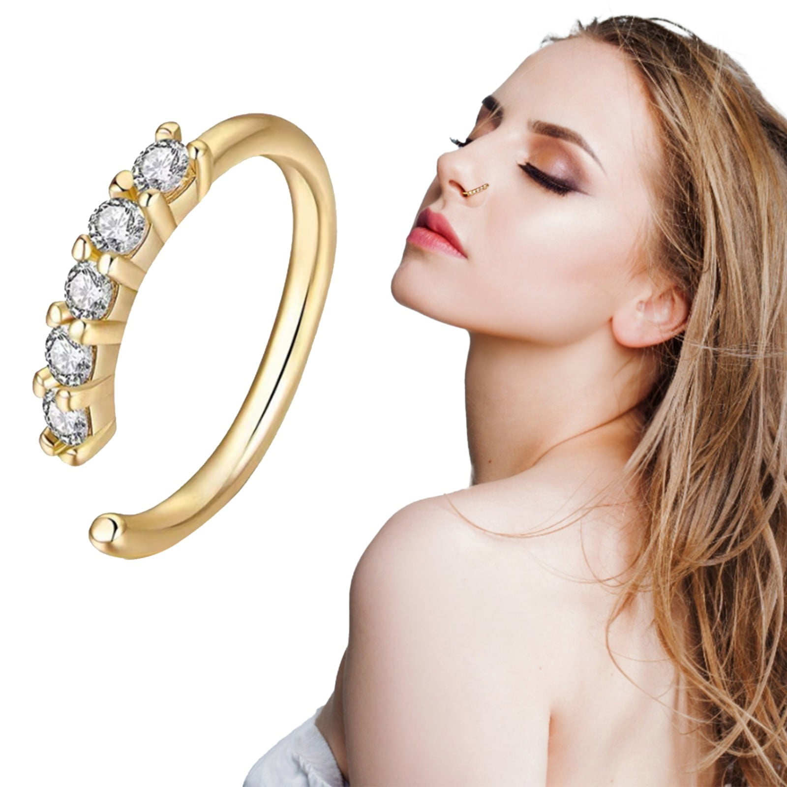Click here for Wenting Wentin Nose Jewelry Clearance! Light Luxur... prices