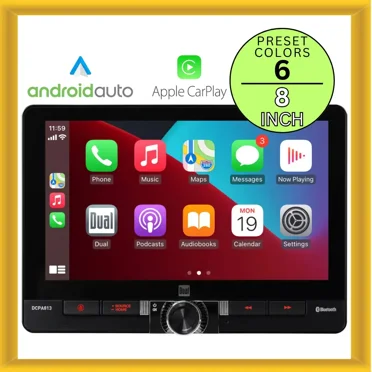 Dual Electronics DCPA81W 8-inch Single & Double DIN Touchscreen Car ...