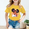 Bjutir Girls Shirts Summer Cute Graphic Print Short Sleeve Crew Neck ...