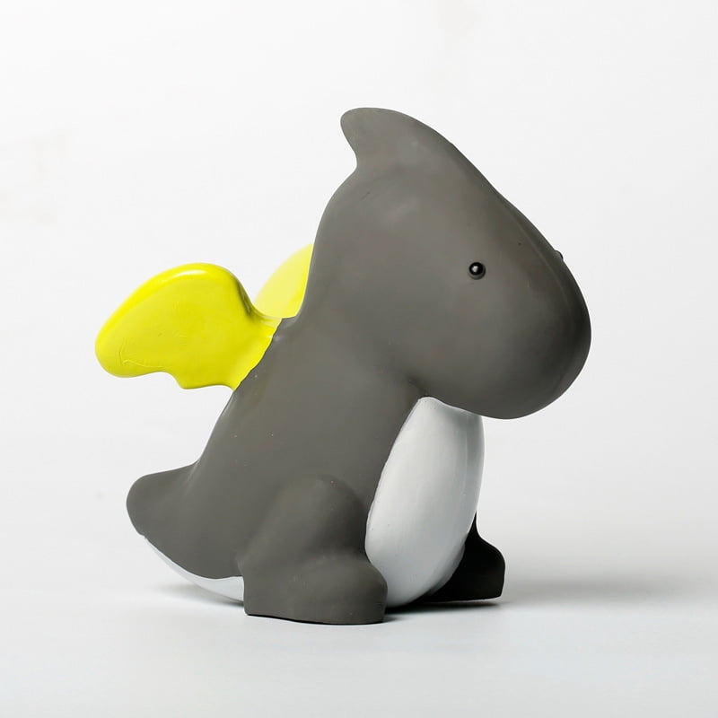 Dinosaur Squeaky Dog Toy Fetch Play Durable Natural Rubber Emulsion Dog ...