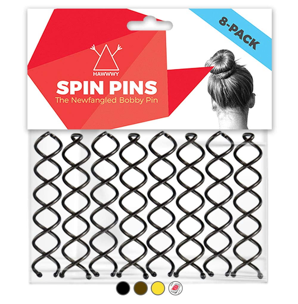 Spiral Bobby Pins Premium 8 Pack, Gold - Walmart.com