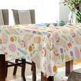 60x120in Square Printed Tablecloth Easy-Care Decorative Table Cloth for ...
