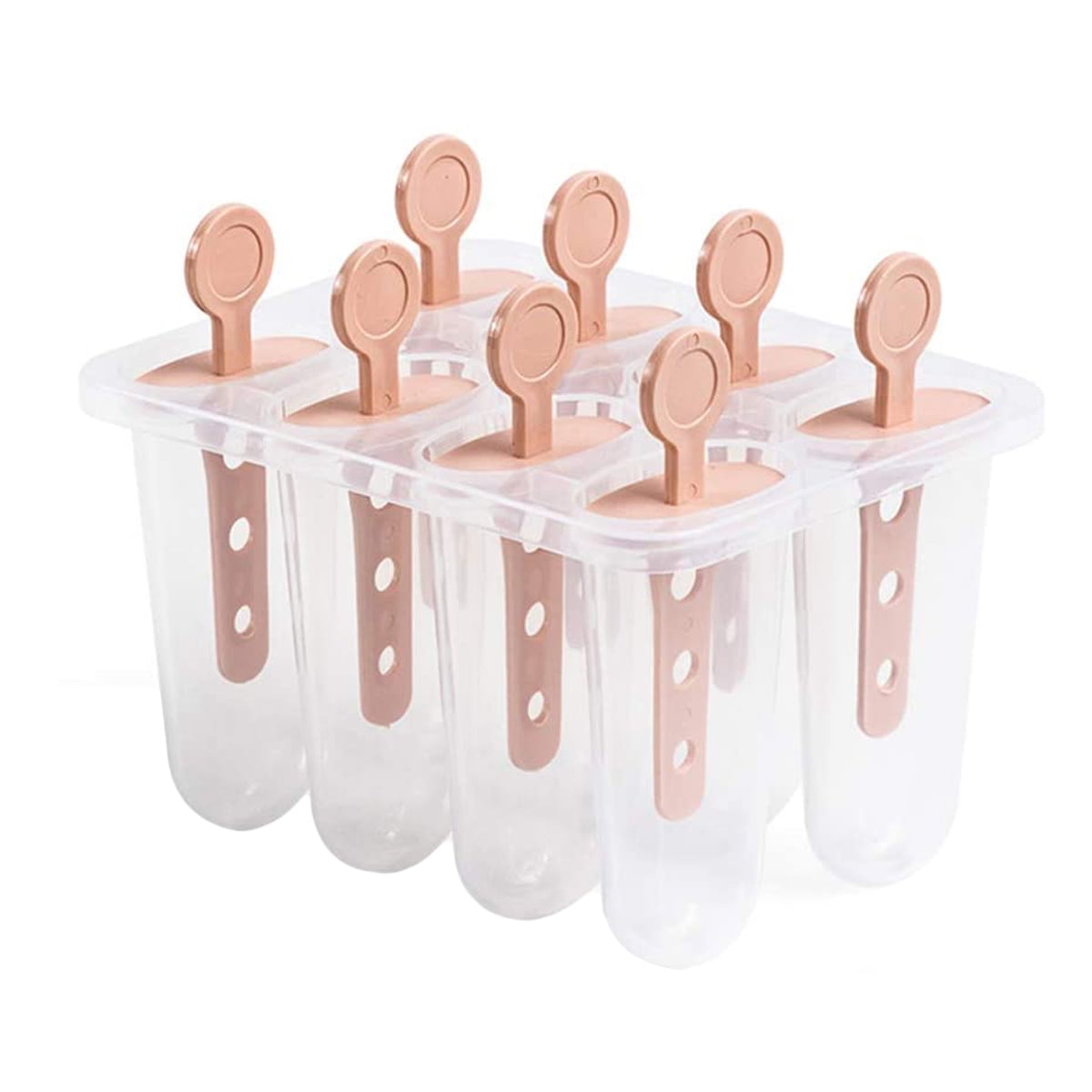 Multitrust 8Pcs Ice Cream Mold DIY Homemade Reusable Ice Sticks Maker ...