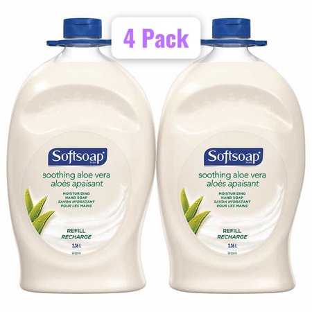 Softsoap Soothing Aloe Vera Moisturizing Hand Soap, 2.36 L, 4-pack ...