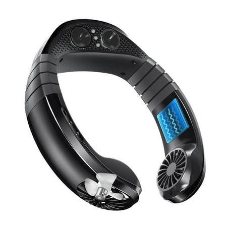 Hanging Neck Fan Bluetooth Audio Fan Lightweight Wearable Fan for ...