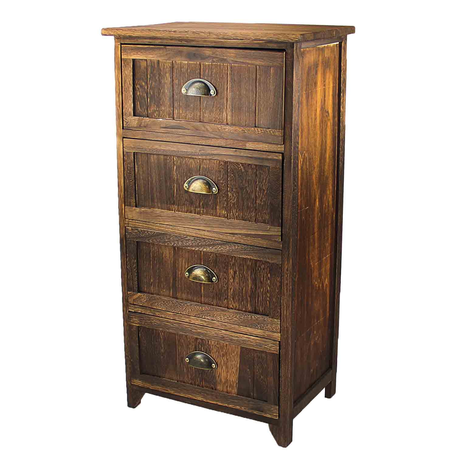 DL Furniture Fully Assembled Wood Classic Jungle Natural Nightstand 4 ...