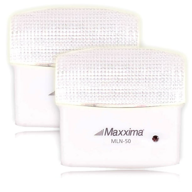 Maxxima 5 LED Night Light with Sensor (Pack of 2) - Walmart.com ...
