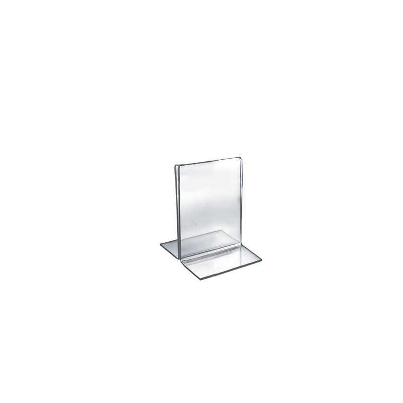 2-Sided Double-Foot Acrylic Sign Holder (Vertical - 3.5"W x 5"H ...