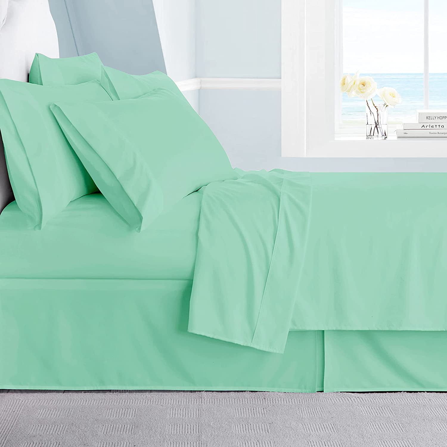 Click here for Swift Home Luxury 6-Piece Sheet Set  Double  Sea F... prices
