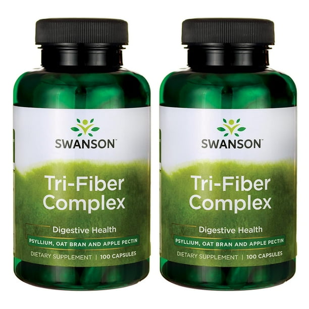 Swanson Tri-Fiber Complex 100 Caps 2 Pack - Walmart.com
