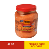 Fischer's Pickled Rope Bologna 40oz Jar, Ready To Eat Meat Snack for ...