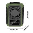 Portable Rechargeable Waist Fan, 6000mAh 3-Speed Personal Cooling Fan ...