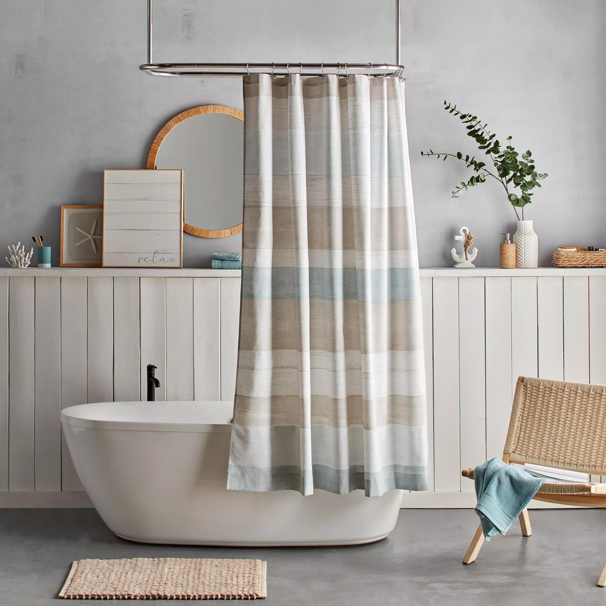 Click here for Bouclair Aqua Beachology Shower Curtain 72 X 72 In... prices