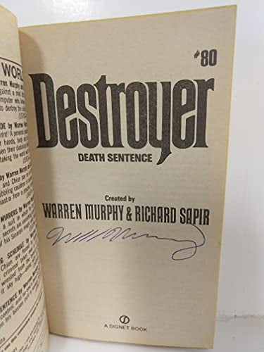 Pre-Owned Death Sentence (Destroyer, No. 80) (Mass Market Paperback ...