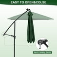 Ainfox 10ft Cantilever Patio Umbrella with Lights, Offset Market ...