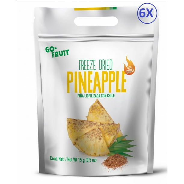 Piña con un toque de Chile Euroluce Fruta Liofilizada 6pk 15Gr ...