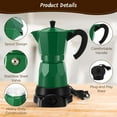 Coffee Pot 6 Cup Electric Espresso Coffee Maker Italian Moka Maker ...