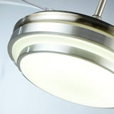 AFANQI 36'' Color Changing kids Ceiling Fan Invisible Blades Chandelier ...