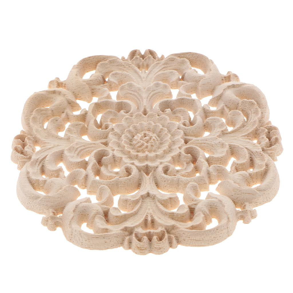 Click here for Guool 1 Piece European Wooden Flower Applique For... prices